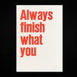 Always finish what you – p98a.berlin shop